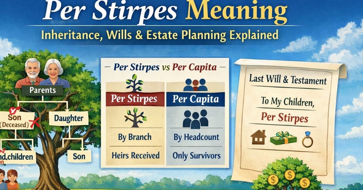 Per Stirpes Meaning: A Plain-English Guide to Inheritance, Wills, and ...
